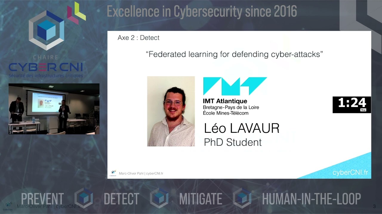 [ECW2022] 90s Léo LAVAUR [PhD Student] [IMT Atlantique] "Federated learning for defending cyber ...